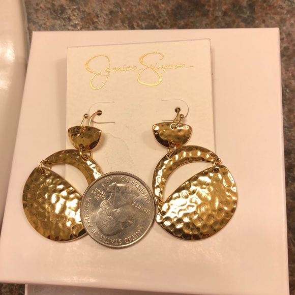 Jessica Simpson | Jewelry | Jessica Simpson Gold Earrings | Poshmark